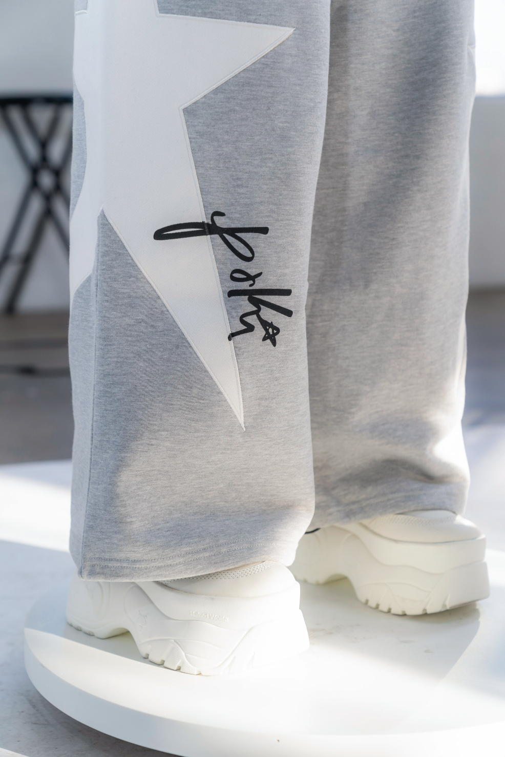 POKI STAR HIGH-WAISTED WIDE CUT PANTS – Pokimane x Ebiko
